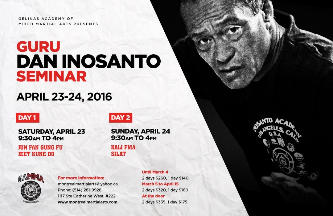 Dan Inosanto Seminar — Montreal | Trinity Jun Fan